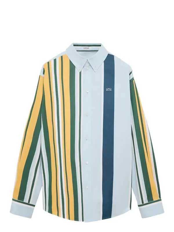 Loewe Stripe Print Shirt - Yellow