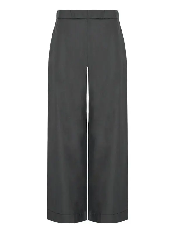 Max Mara High-waisted Trousers With Elasticated Waist - Black