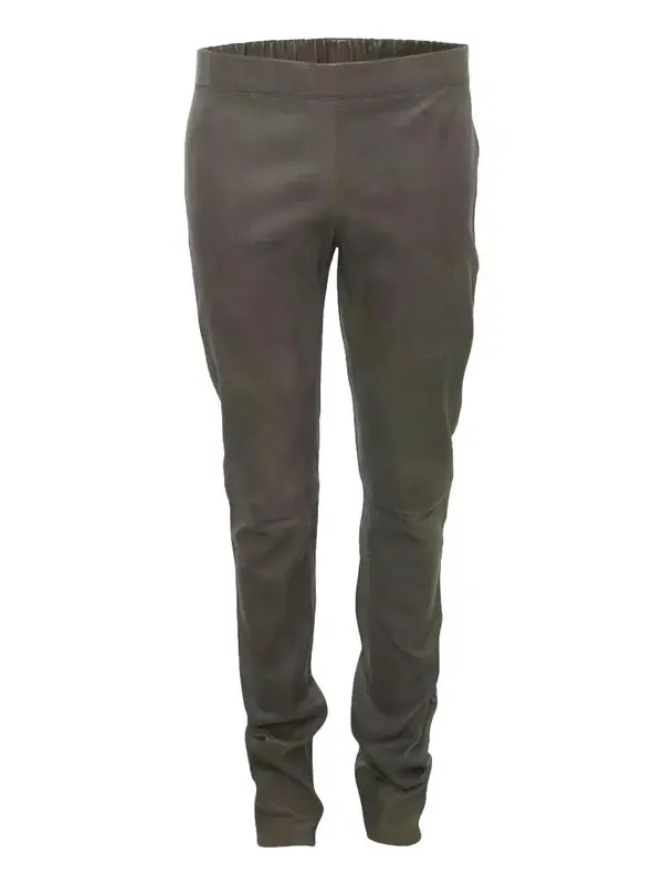 JOSEPH Lambskin Skinny Trousers - Grey