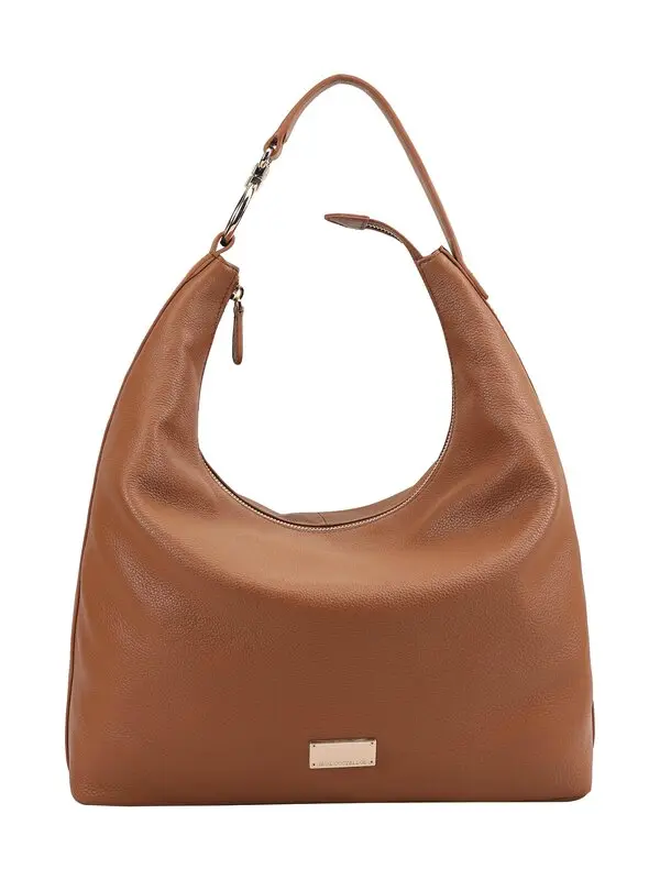 PAUL COSTELLOE Ebro Leather Shoulder Bag - Brown