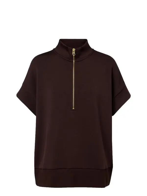 Varley Ritchie Half-zip Sweater - Brown