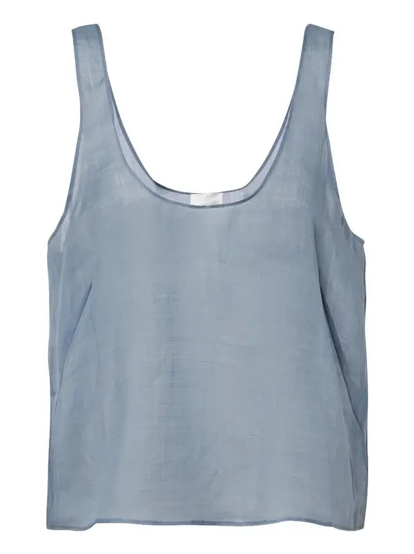 LESET Niko Ramie Top - Blue