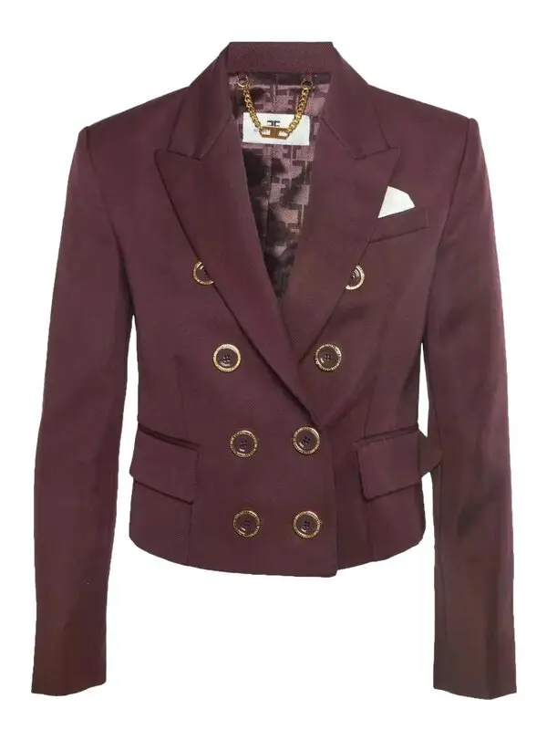 Elisabetta Franchi Double-breasted Blazer - Red