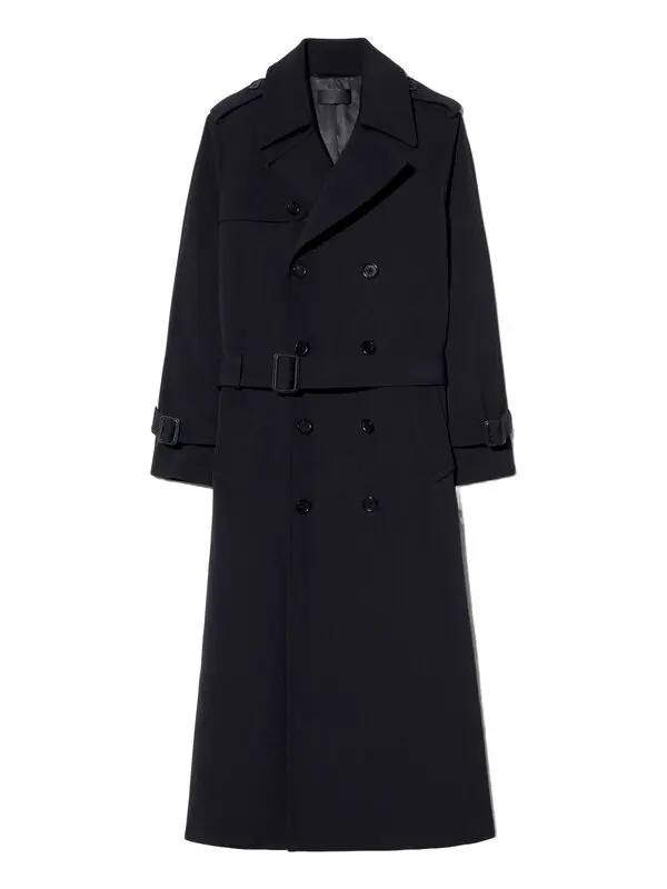 NILI LOTAN Marin Trench Coat - Black
