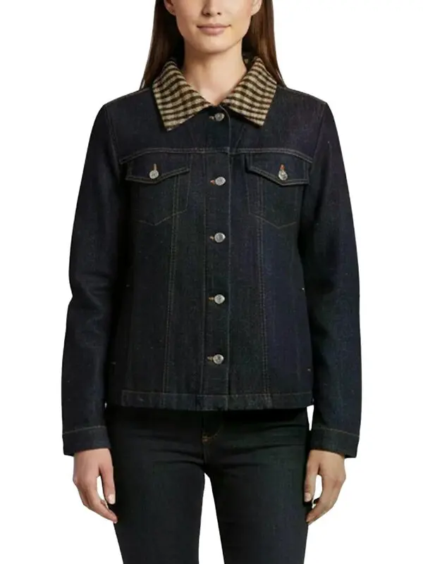 GANNI Fitted Denim Jacket - Blue