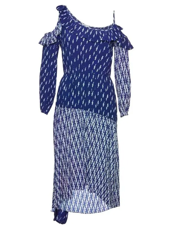 Sandro Kemila Midi Dress - Blue