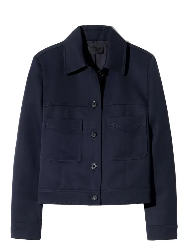 NILI LOTAN Susannah Wool Jacket - Midnight