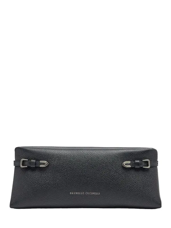 Brunello Cucinelli Leather Clutch - Black