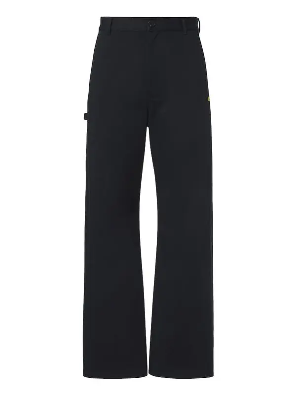 Loewe Cotton Canvas Straight Leg Trousers - Blue