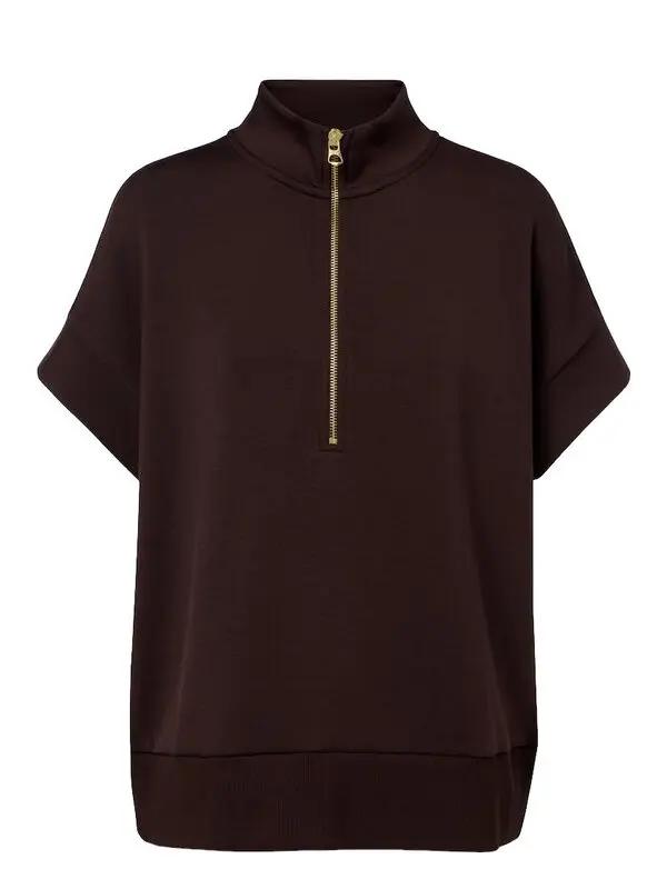 Varley Ritchie Half-zip Sweater - Brown