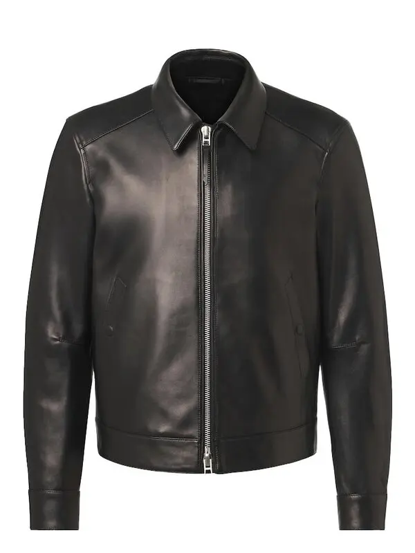 TOM FORD Leather Blouson - Black