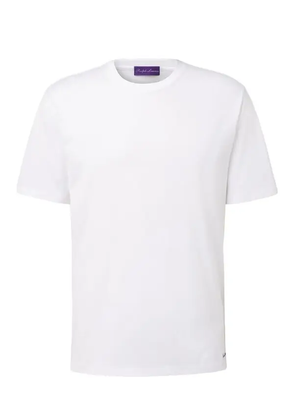 Ralph Lauren Purple Label Cotton Jersey T-shirt - White