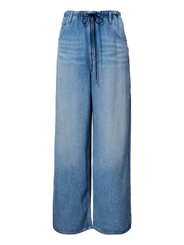 AGOLDE Shaw Wide-leg Jeans In Script - Blue