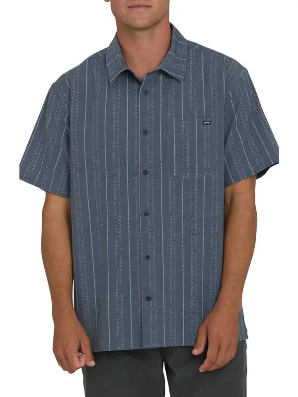BILLABONG A-div Surftrek Transit Short Sleeve Button-up Shirt - True Navy