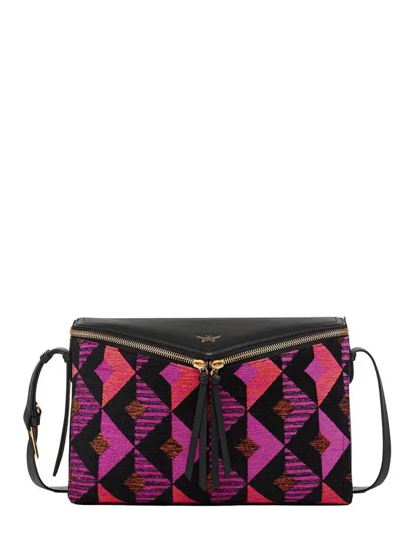 Mcm Diamant 3d Shoulder Bag In Diamond Jacquard - Multi