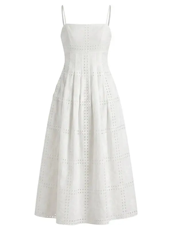 Yumi Kim Midi Eyelet Dress - White