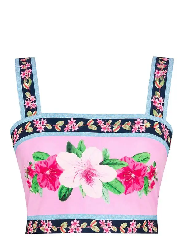 Yumi Kim Campari Floral Crop Top - Pink