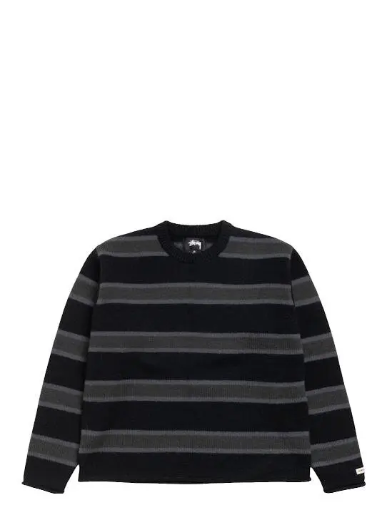 StÜssy Striped Wool Sweater - Black