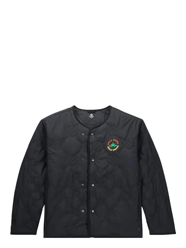 CONVERSE Quilted Liner Jacket With Logo Detail - Black