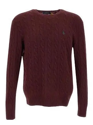 Polo Ralph Lauren Wool Cashmere Cable Knit Crewneck - Heather