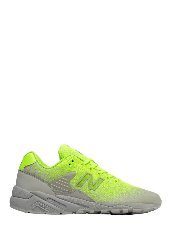 NEW BALANCE 580 Reengineered Fluorescent Athletic Sneakers - Green/lime/grey