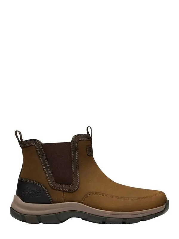 Clarks Walpath Easy Waterproof Chelsea Boots - Beeswax Leather