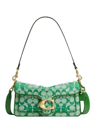 COACH X Brain Dead Soft Tabby Shoulder Bag 26 Signature Jacquard - Green