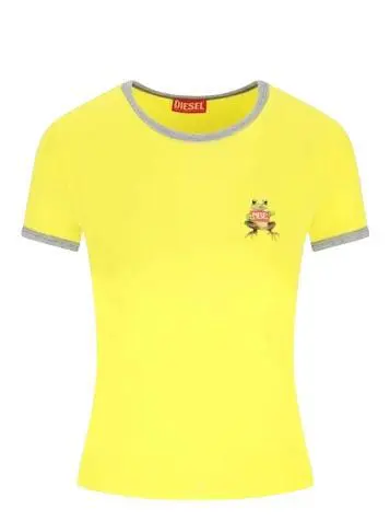 DIESEL® Tuncutieslongs11 Graphic T-shirt - Yellow