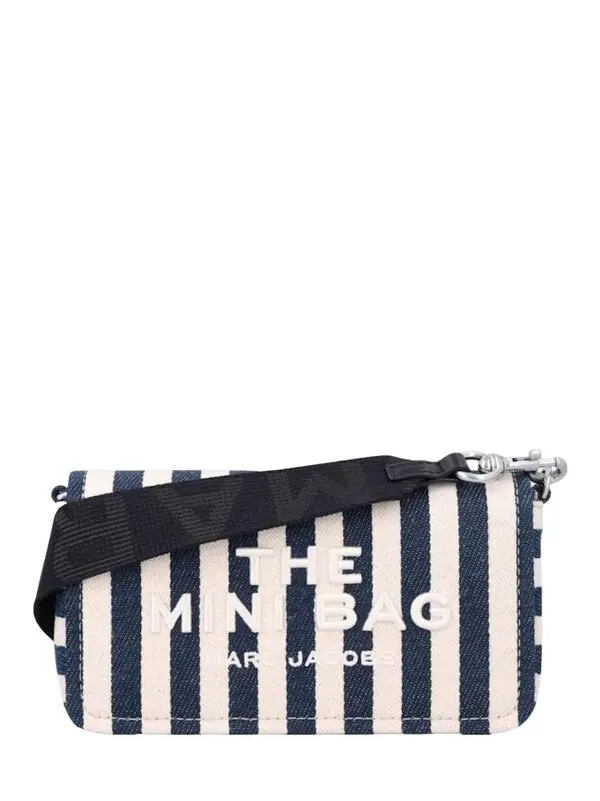 Marc Jacobs Striped Canvas Mini Bag - Blue