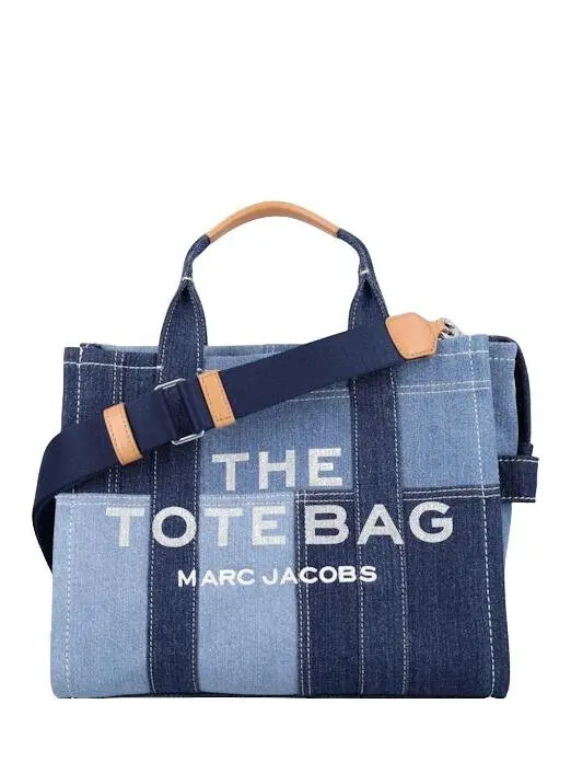 Marc Jacobs Medium Tote Patchwork Denim Bag - Blue Denim
