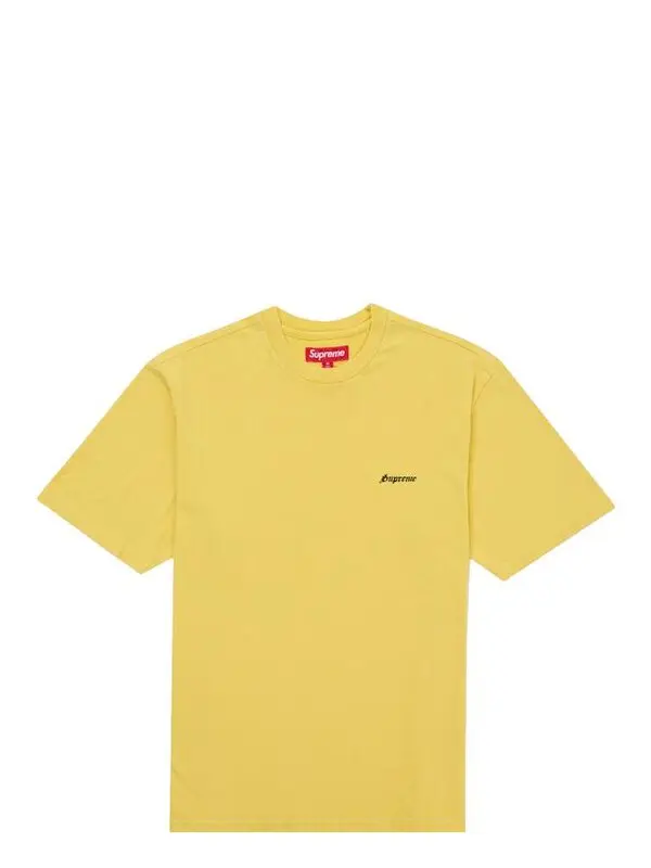 Supreme Washed Short Sleeve Top - Yellow