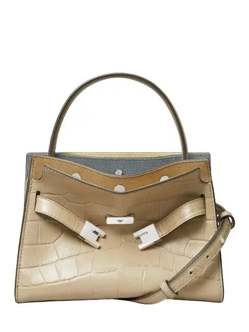 Tory Burch Lee Radziwill Petite Double Bag - Light Hickory