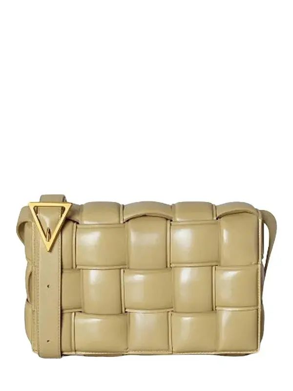 Bottega Veneta Padded Intreccio Cassette Crossbody Bag - Tapioca