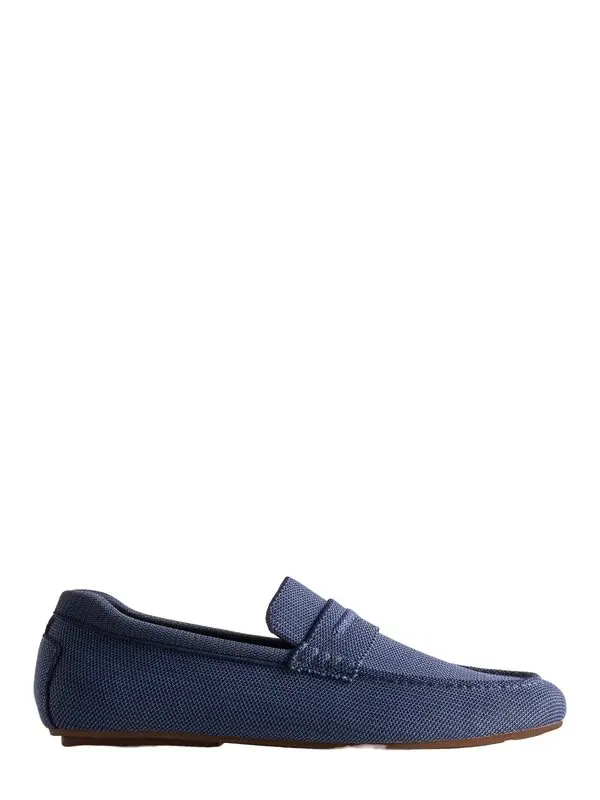 Quince Recycled Knit Driving Loafer - Navy