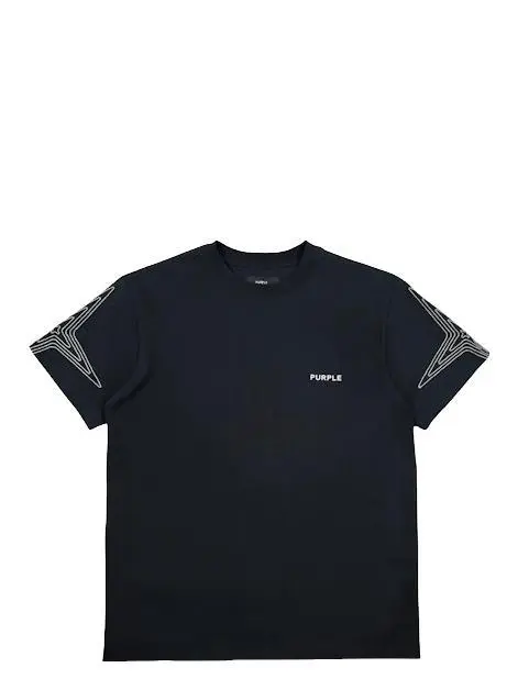 PURPLE BRAND P117hbjs325 Hwt Jersey Short Sleeve Tee Shirt - Black
