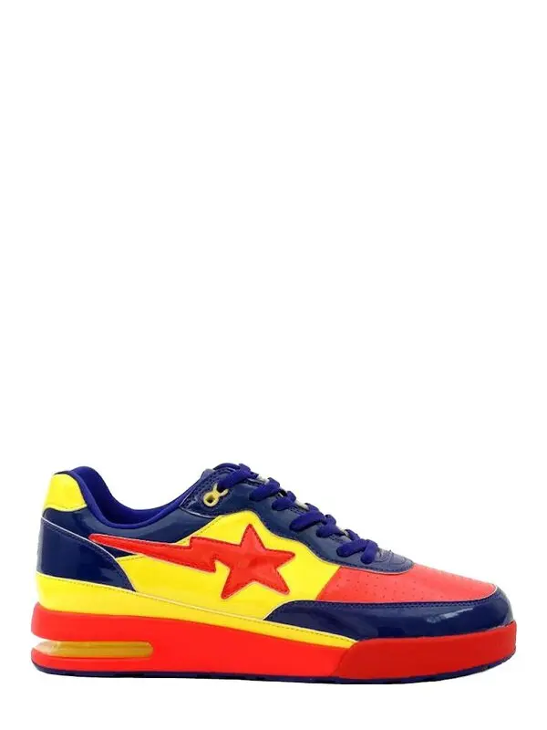 A BATHING APE Roadsta Dc Comics Superman Sneakers - Red/blue/yellow