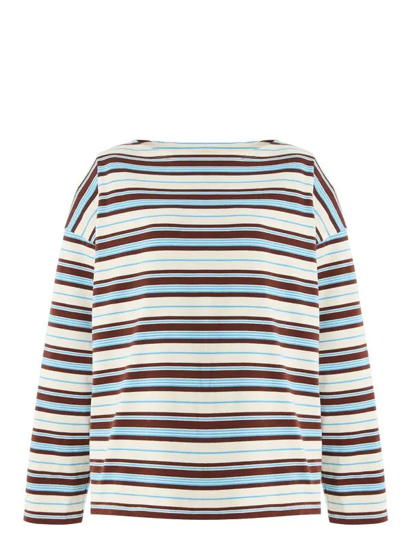 Posse Nadine Striped Cotton Top - Multi