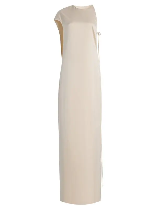 SIRAPOP Catherine Satin Maxi Dress - Ivory