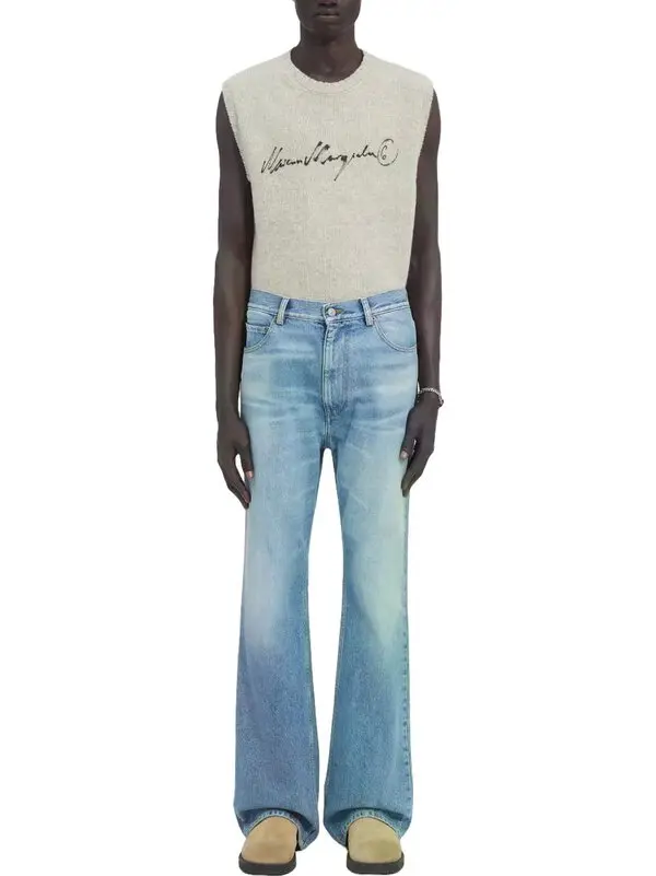 MAISON MARGIELA Light Wash Bootcut Jeans - Blue