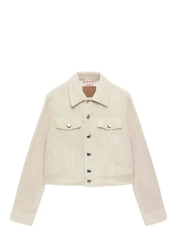 Marni Corduroy Button-up Jacket - Neutrals