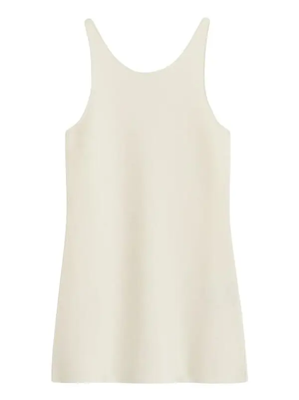 TOTEME Compact Knit Sleeveless Tank - White