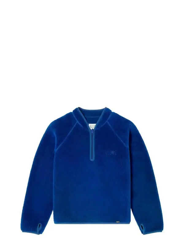 MAISON MARGIELA Reversible Teddy Fleece Sweatshirt - Blue