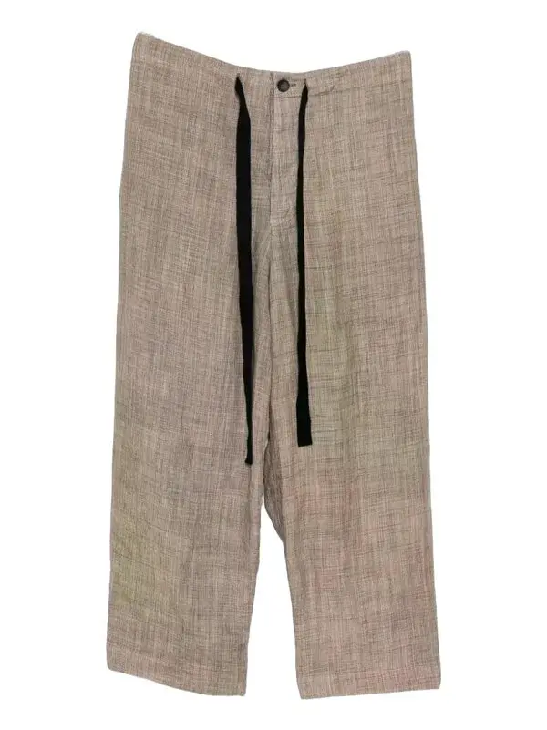 BIEK VERSTAPPEN Plaid Trousers - Neutrals