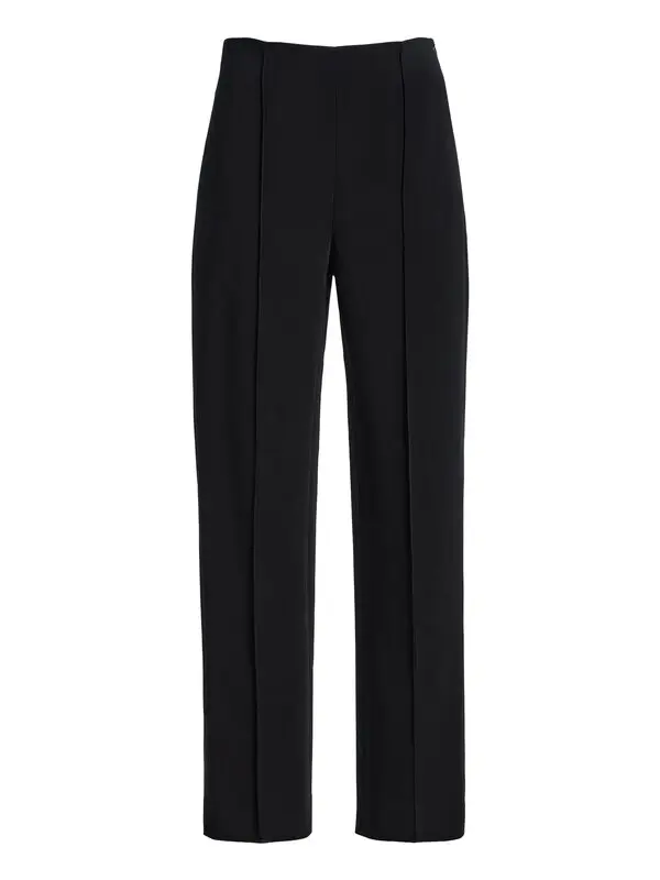 RÓHE Tailored Straight Leg Cigarette Trousers - Black