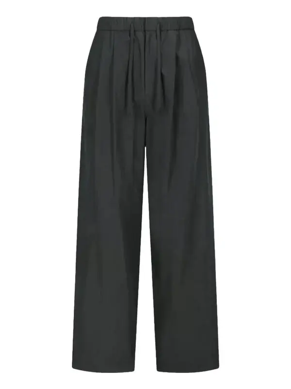 AMOMENTO Drawstring Trousers - Black
