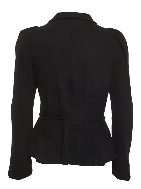 Sonia Rykiel Paris Puff Sleeve Fitted Jacket - Black