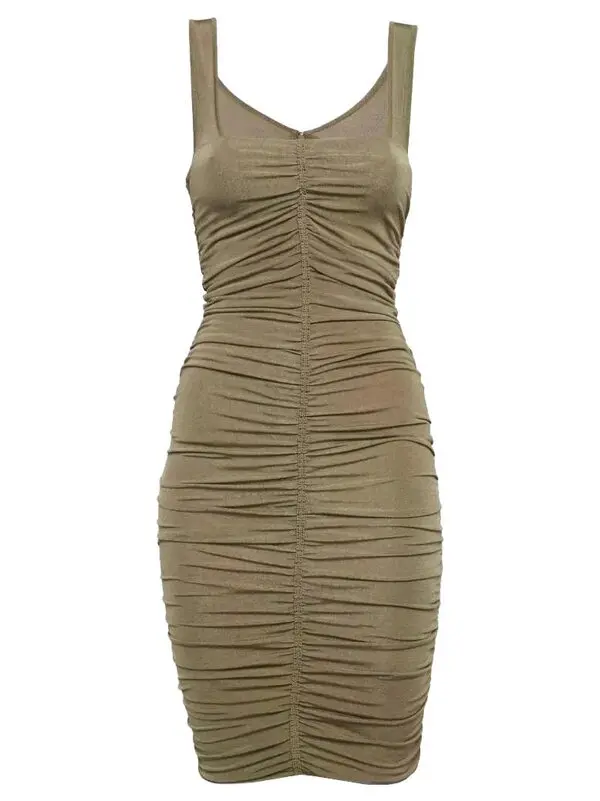 Givenchy Ruched Detail Mini Dress - Neutrals
