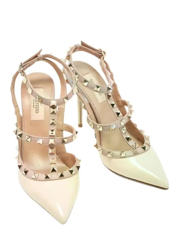 Valentino Garavani Rockstud Caged Heeled Pumps - Neutrals