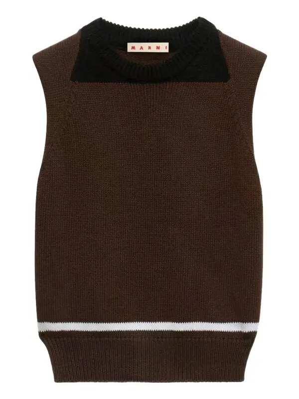 Marni Raglan Cap-sleeve Sweater - Brown
