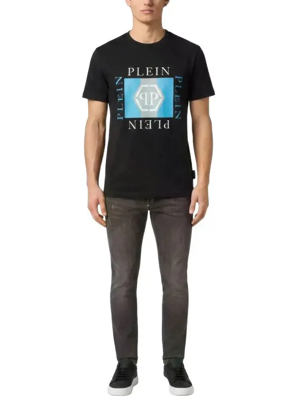 Philipp Plein Jersey T-shirt Plein Pp - Black